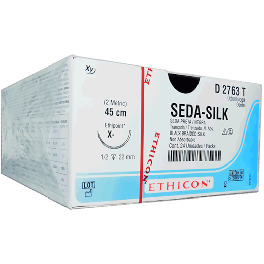 Agulha para Sutura com Fio de Seda - Ethicon - Dental Star Agulha para Sutura com Fio de Seda - Ethicon - Dental Star